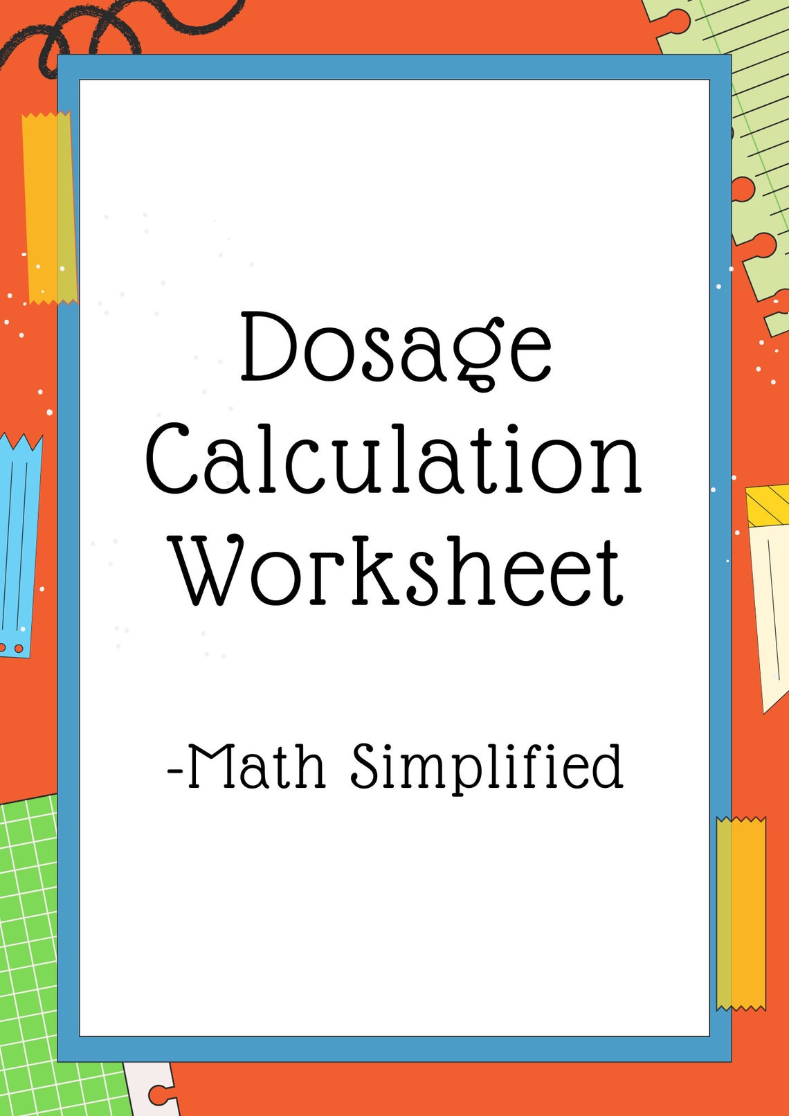 Dosage Calculation Guide (12 Pages) - Etsy