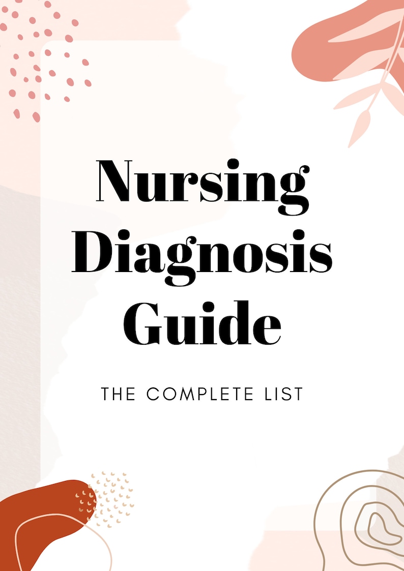 Nursing Diagnosis List (22 Pages) - Etsy