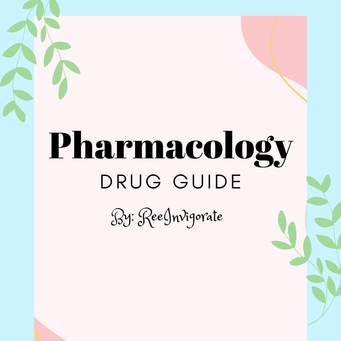Pharmacology Drug Guide (131 Pages) - Etsy