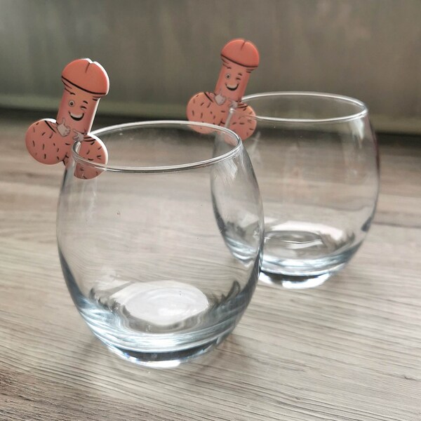 Rude Wine Glass - Etsy