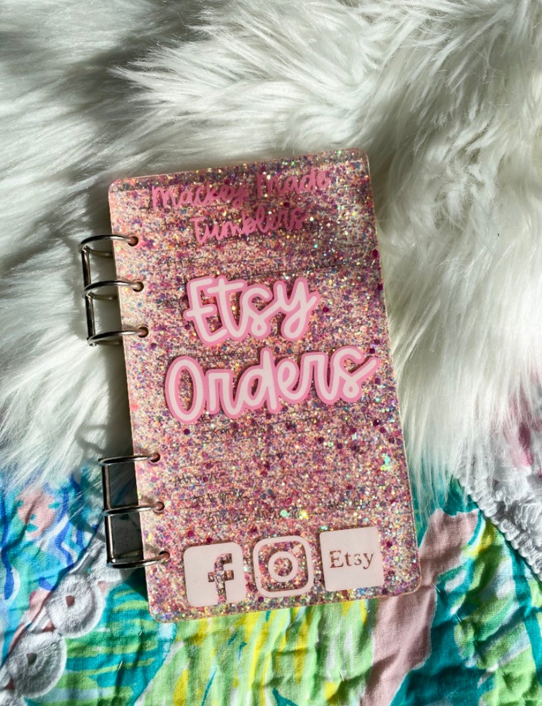 Glitter Notebook Cover - Etsy