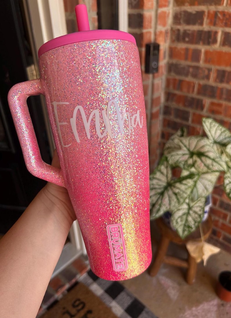 Pink Glitter Brumate Tumbler - Etsy