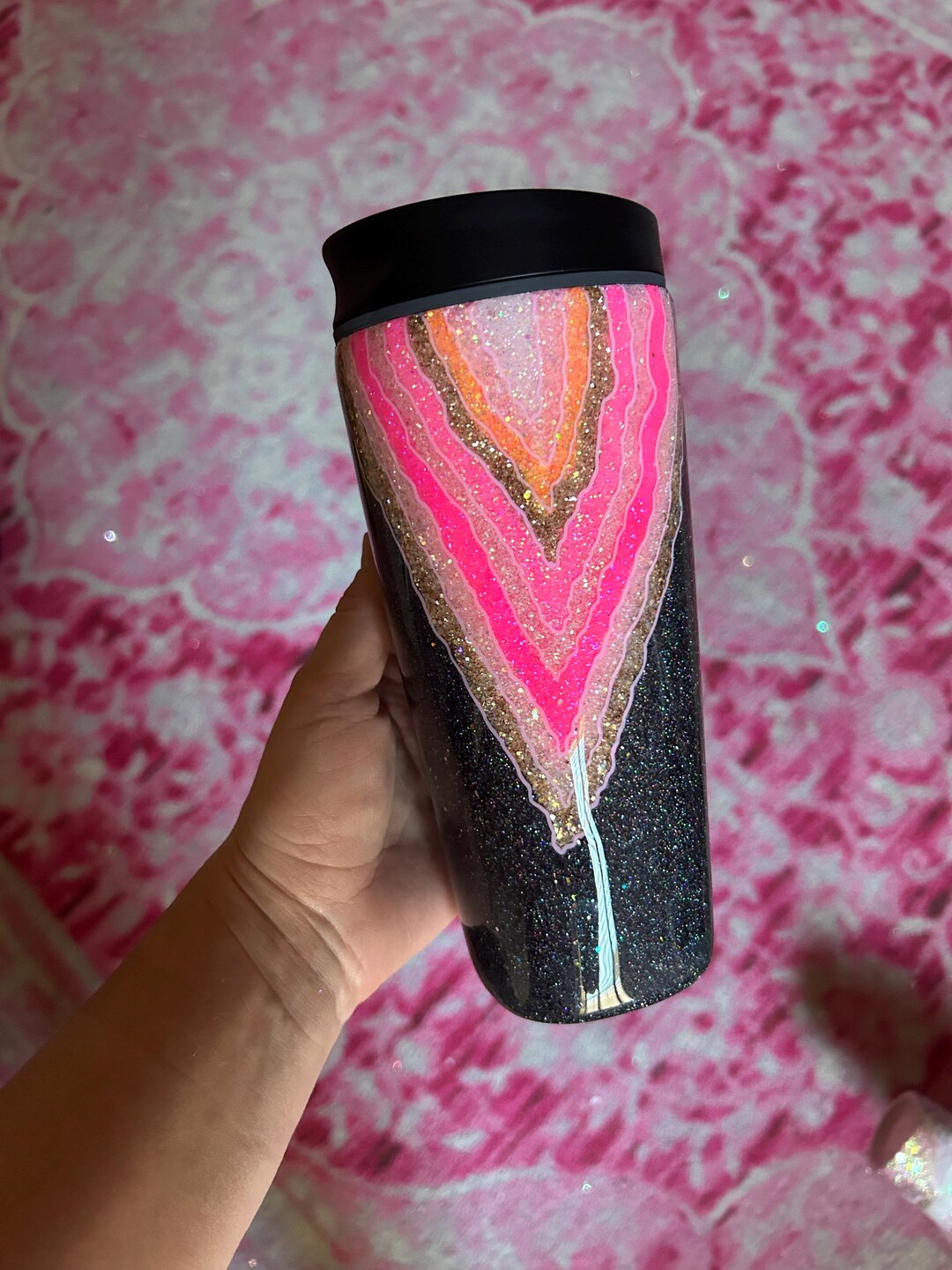 Black Geode Owala Coffee Mug - Etsy