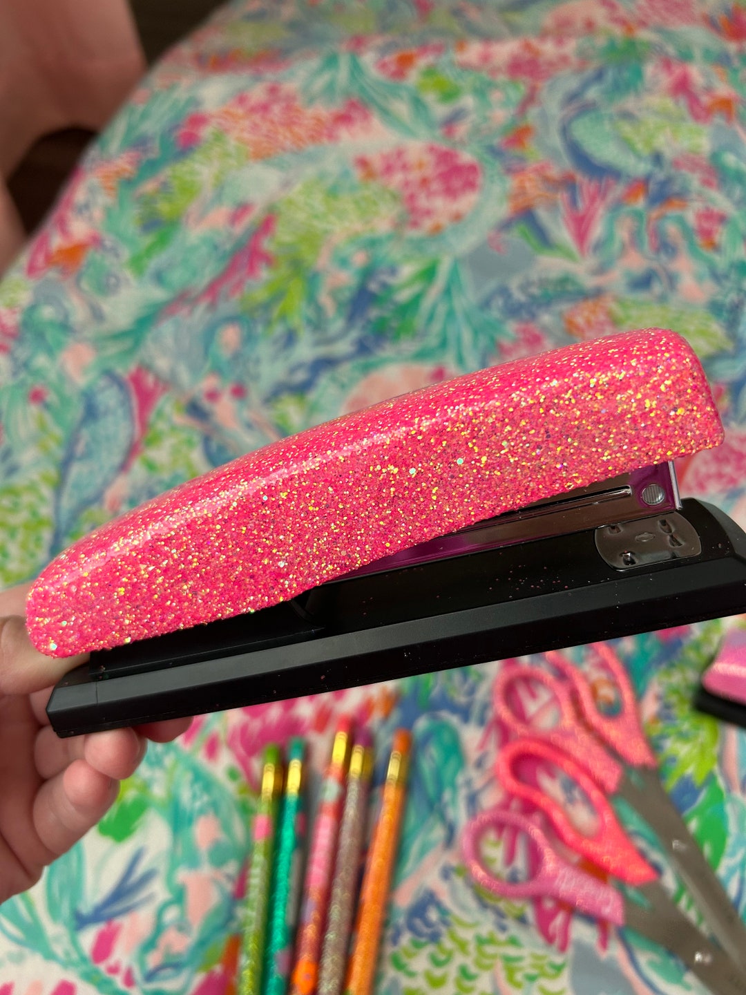 Glitter Stapler // Personalized Stapler - Etsy