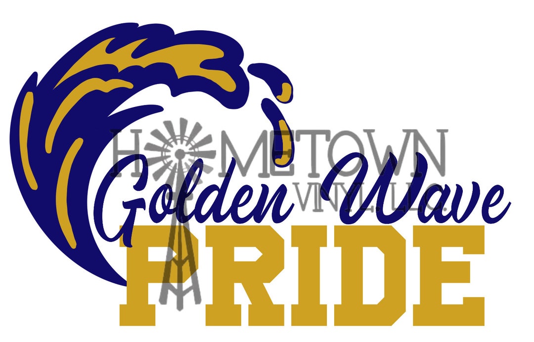 Golden Wave Mascot Sublimation PNG Digital Download - Etsy