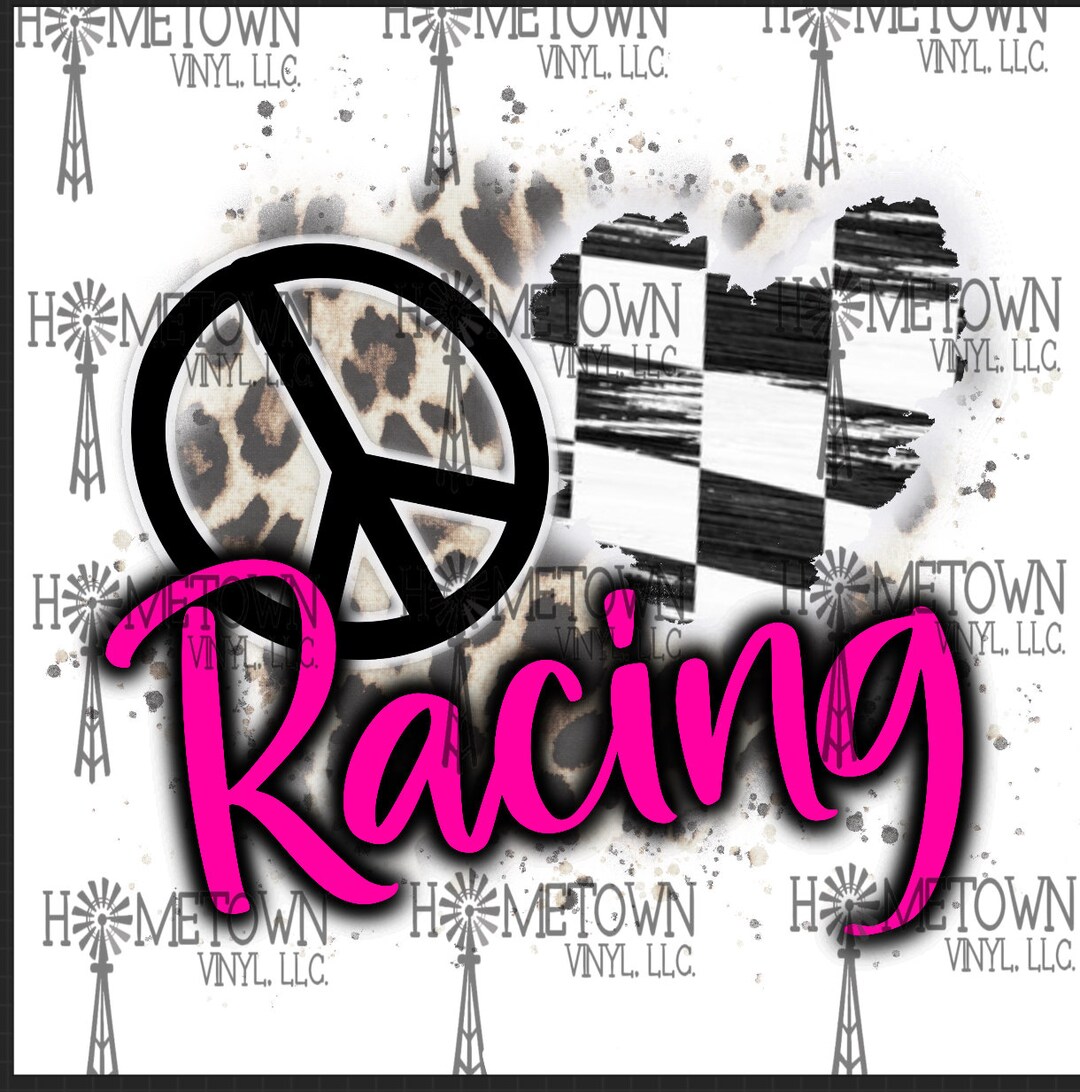 Peace Love Racing Sublimation PNG Digital Download - Etsy