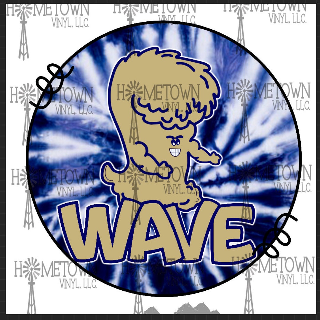 Golden Wave Mascot Sublimation PNG Digital Download - Etsy
