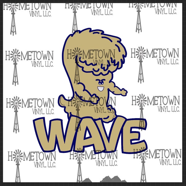 Wave Mascot - Etsy