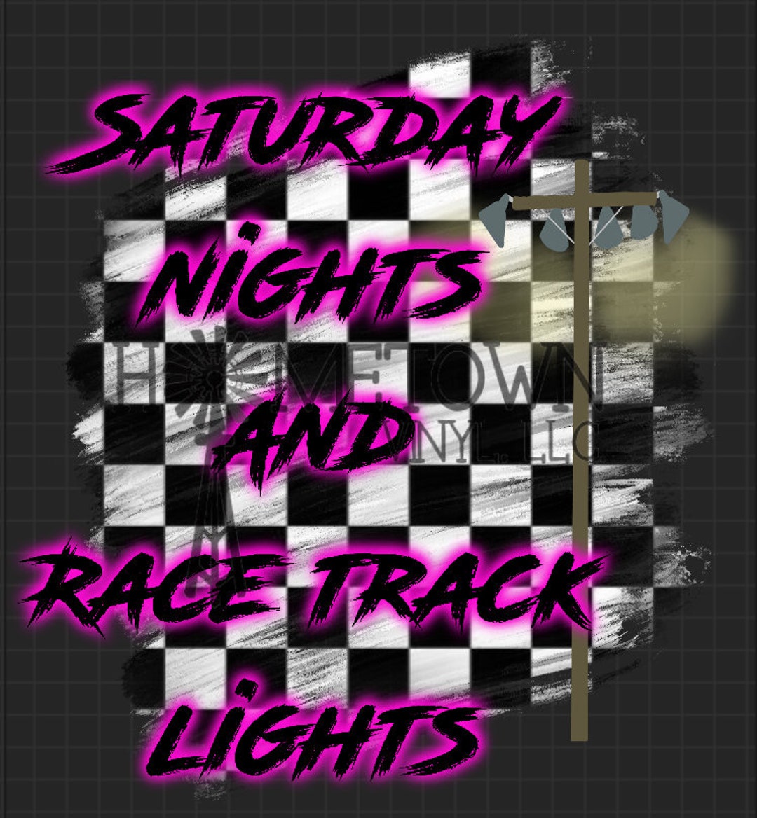Saturday Night and Race Track Lights Sublimation PNG Digital Download ...