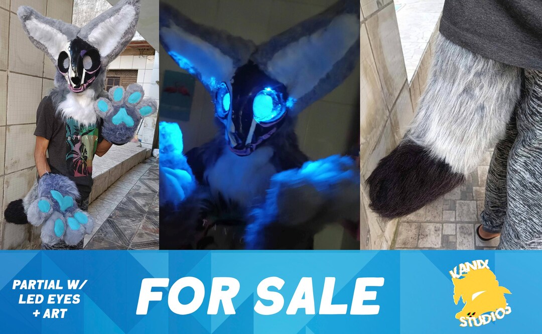 Skullcat Fursuit Premade Fursuit Partial Cat Feline Feline Fursuit ...