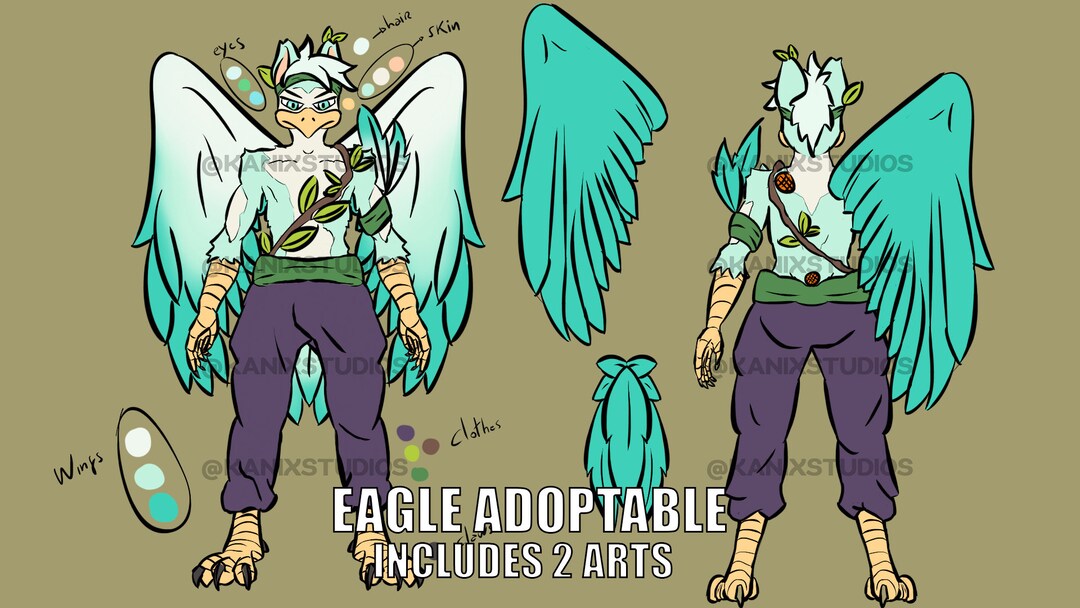 Eagle Adopt - Bird Adoptable OC - Bird Adopt - Avian Adopt - Furry OC ...