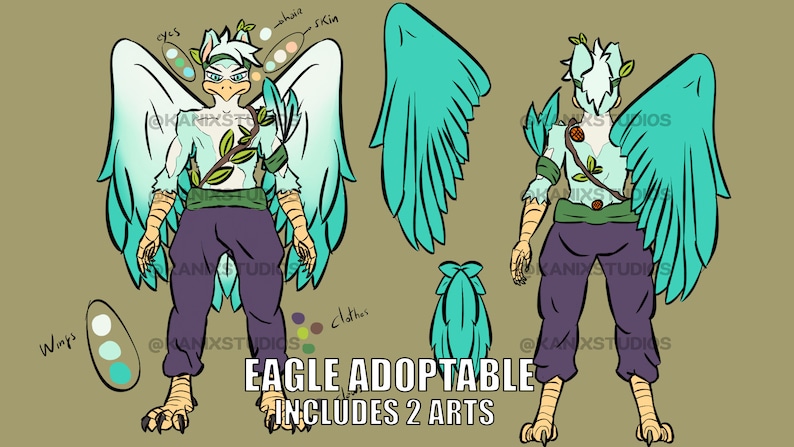 Eagle Adopt Bird Adoptable OC Bird Adopt Avian Adopt Furry OC - Etsy