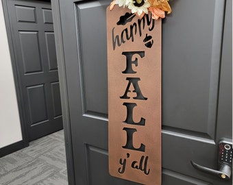 Metal Fall Wall Sign - Etsy