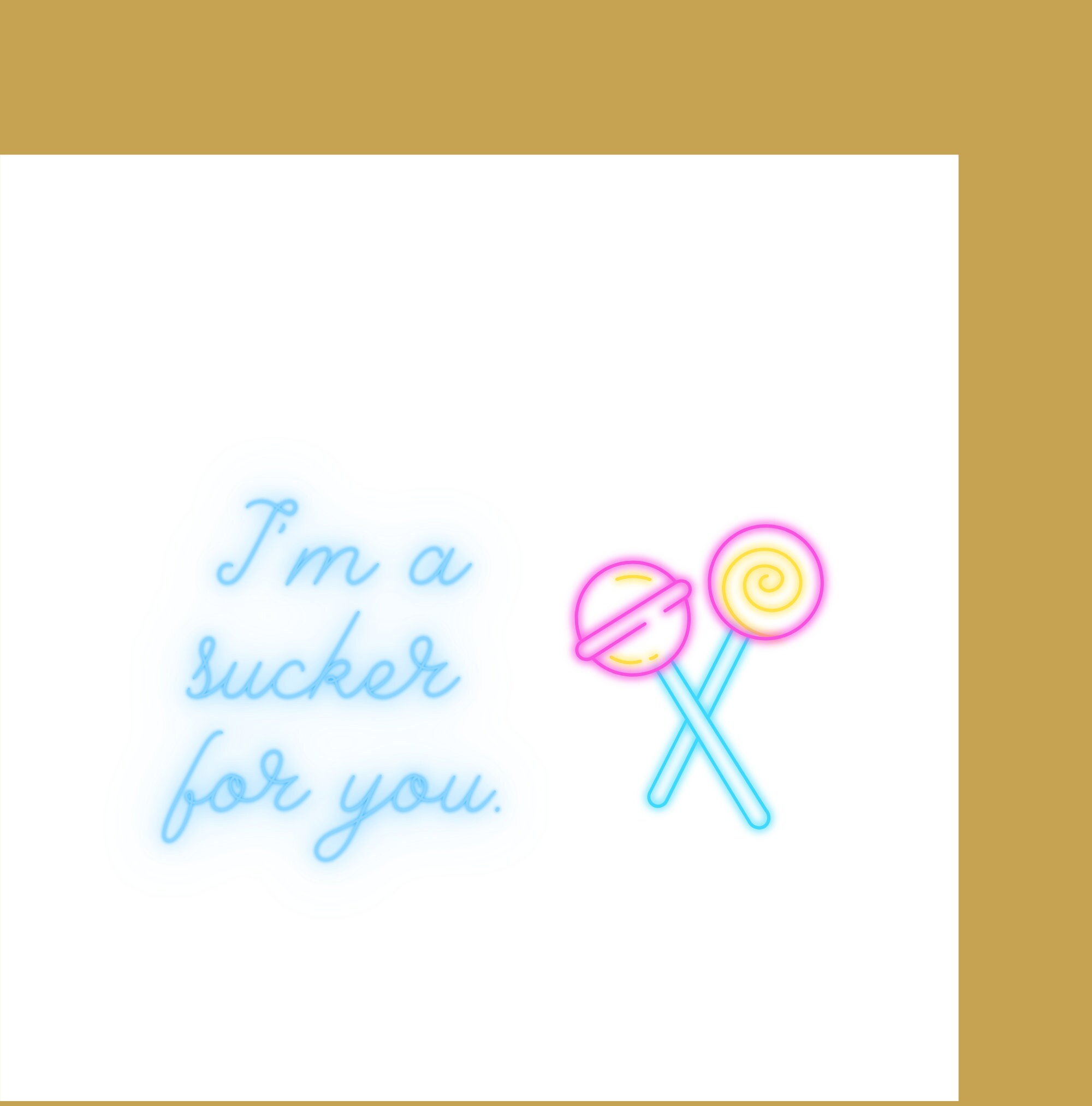 Instant Download Printable i'm a Sucker for You Greeting Card Funny ...