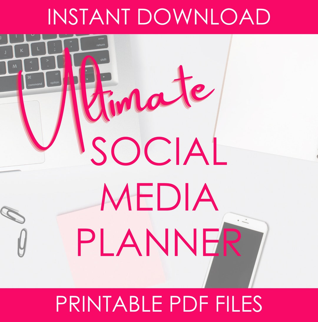 Instant Download | Printable Social Media Planner - Etsy