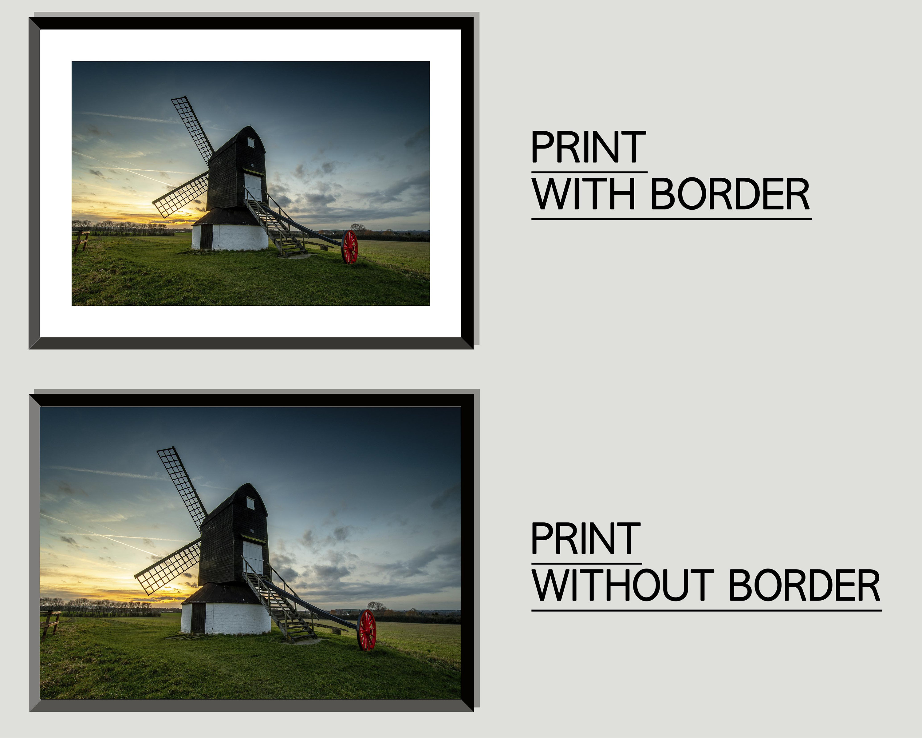 Pitstone Windmill Print - Ivinghoe - Ashridge Estate - Leighton Buzzard ...