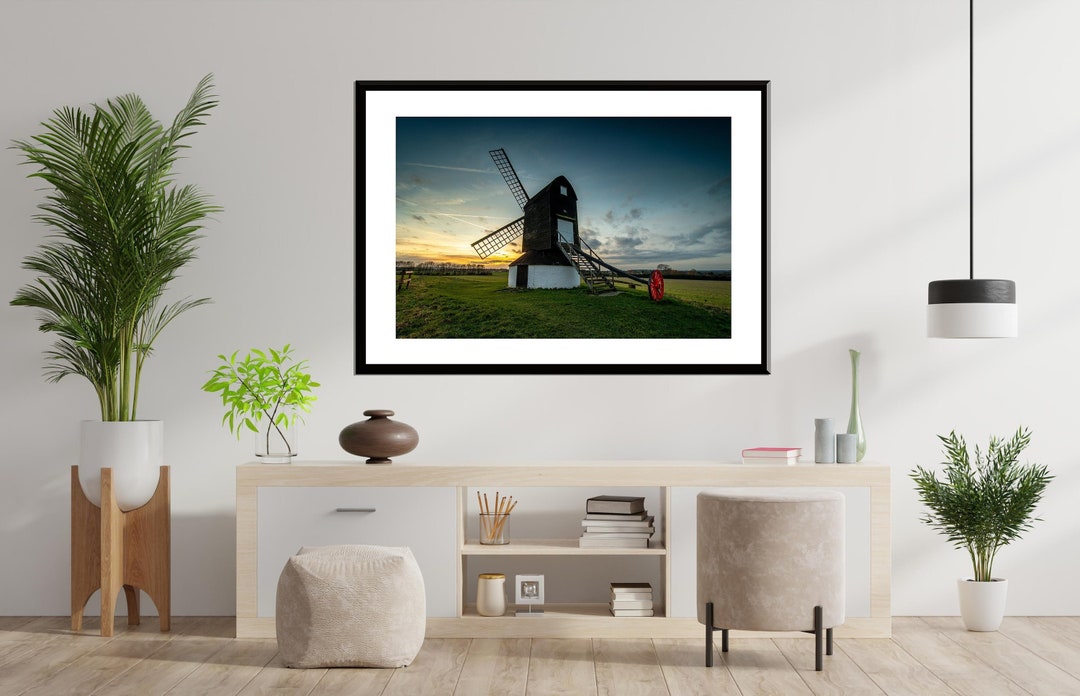 Pitstone Windmill Print - Ivinghoe - Ashridge Estate - Leighton Buzzard ...
