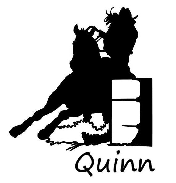 Custom Barrel Racing Decal - Etsy