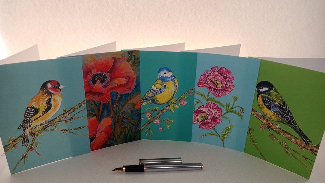 Set of Mixed Blank Notecards With Envelopes From My Original ...