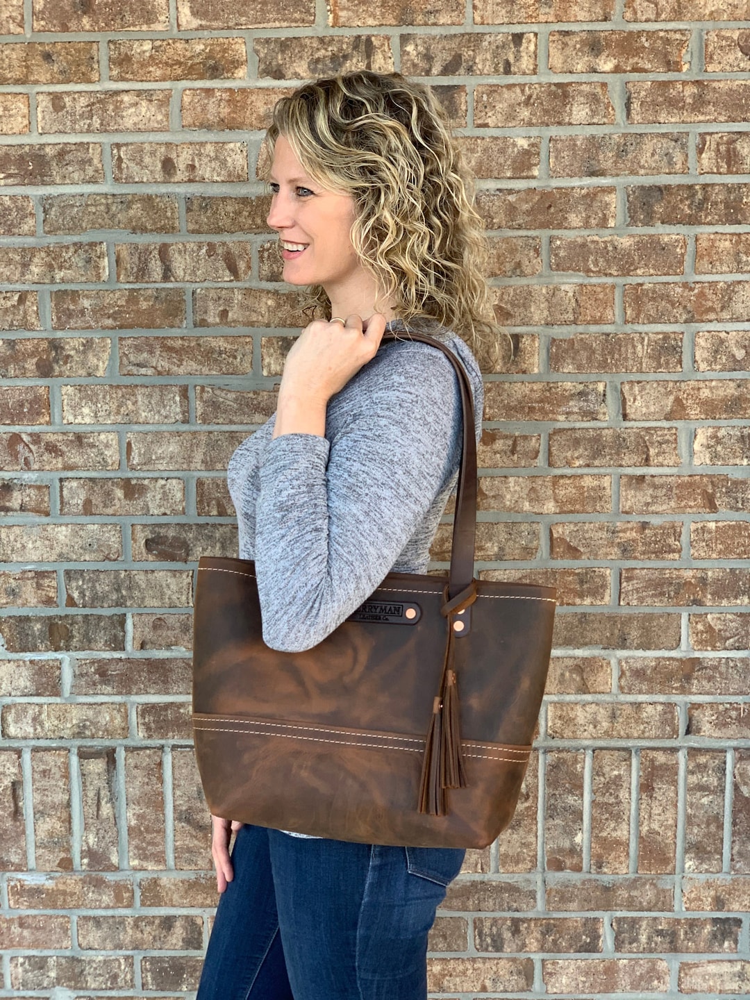 Leather Tote for Women Conceal Carry Leather Tote Concealed Carry ...