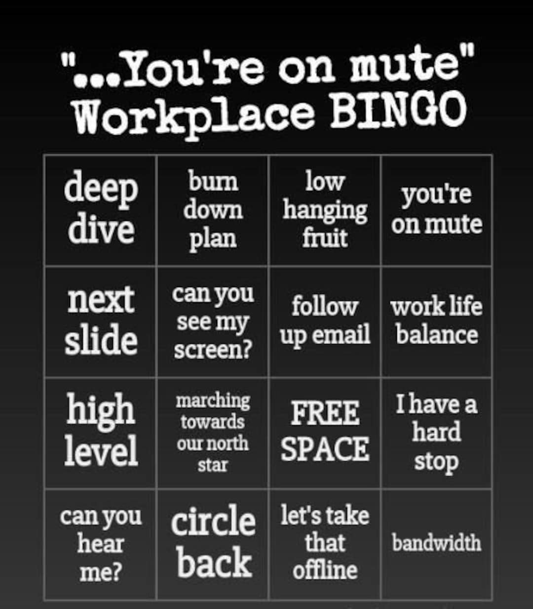 Play "you're on Mute!" Virtual BINGO During Meetings! 30 Unique Cards ...