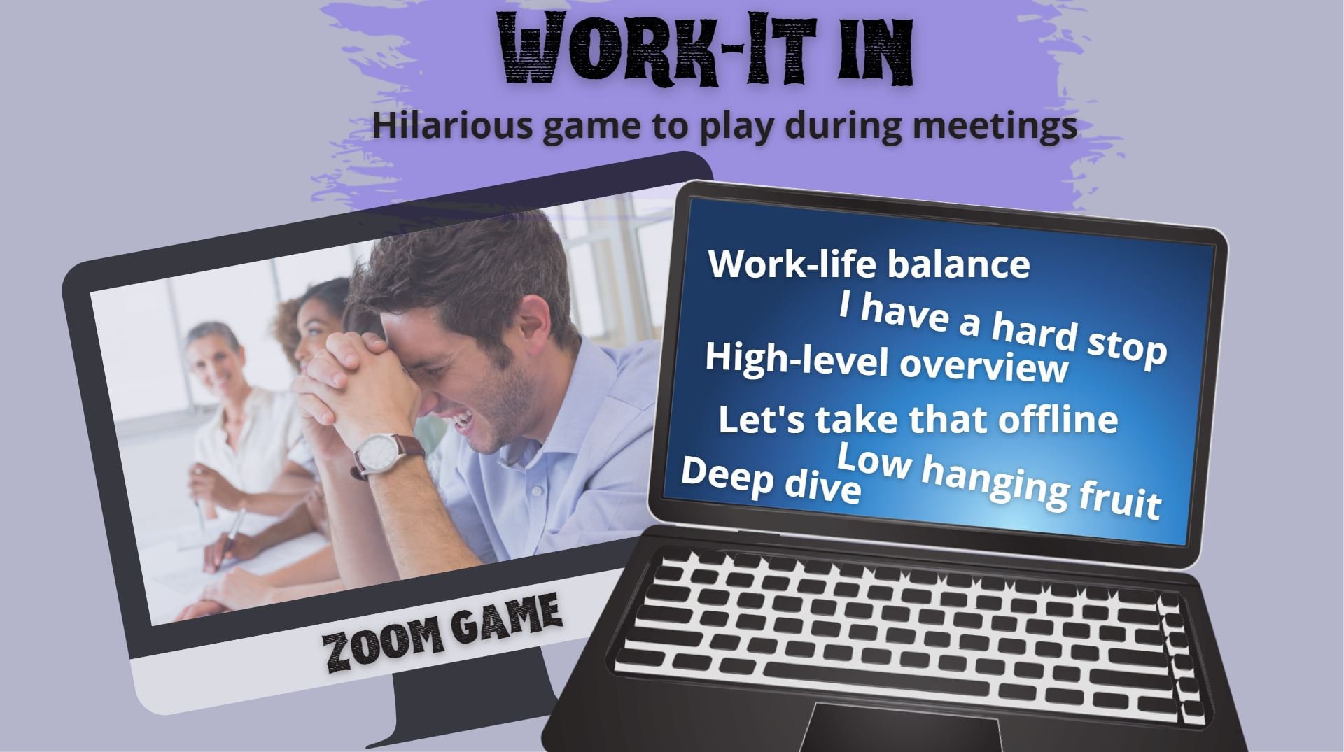 Work-it In! Hilarious Game to Play During Meetings Using 15 Work ...