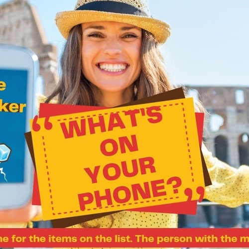 Virtual Game Scavenger Hunt What's on Your Phone Find - Etsy