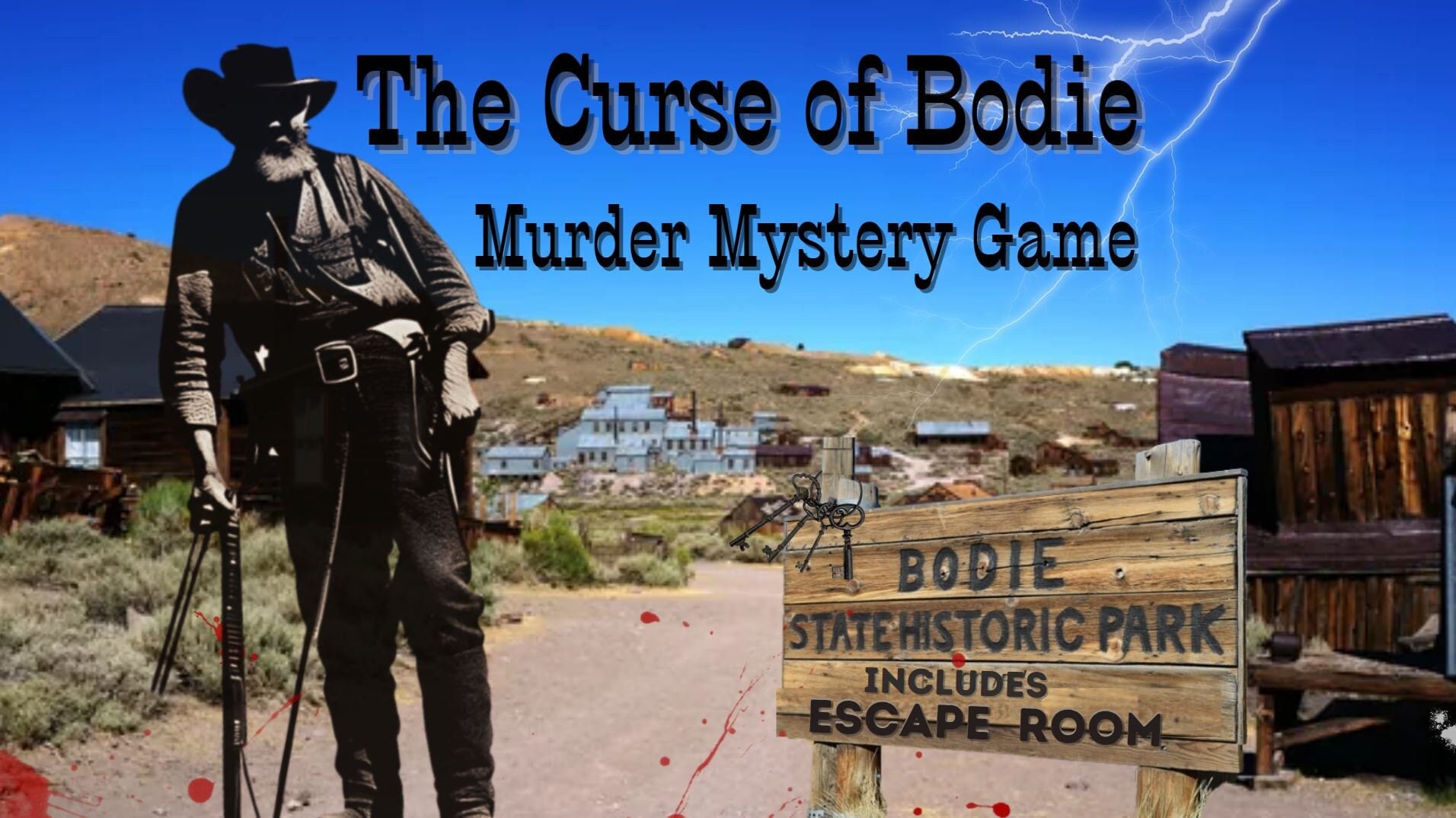 Murder Mystery Game: Curse of Bodie! Old-west Theme, Virtual or In ...