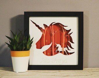Unicorn Shadow Box - Etsy