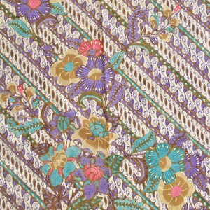 1950's Djawa Baroe Vintage Indonesian Batik Fabric Hand Drawn Wax ...