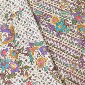 1950's Djawa Baroe Vintage Indonesian Batik Fabric Hand Drawn Wax ...