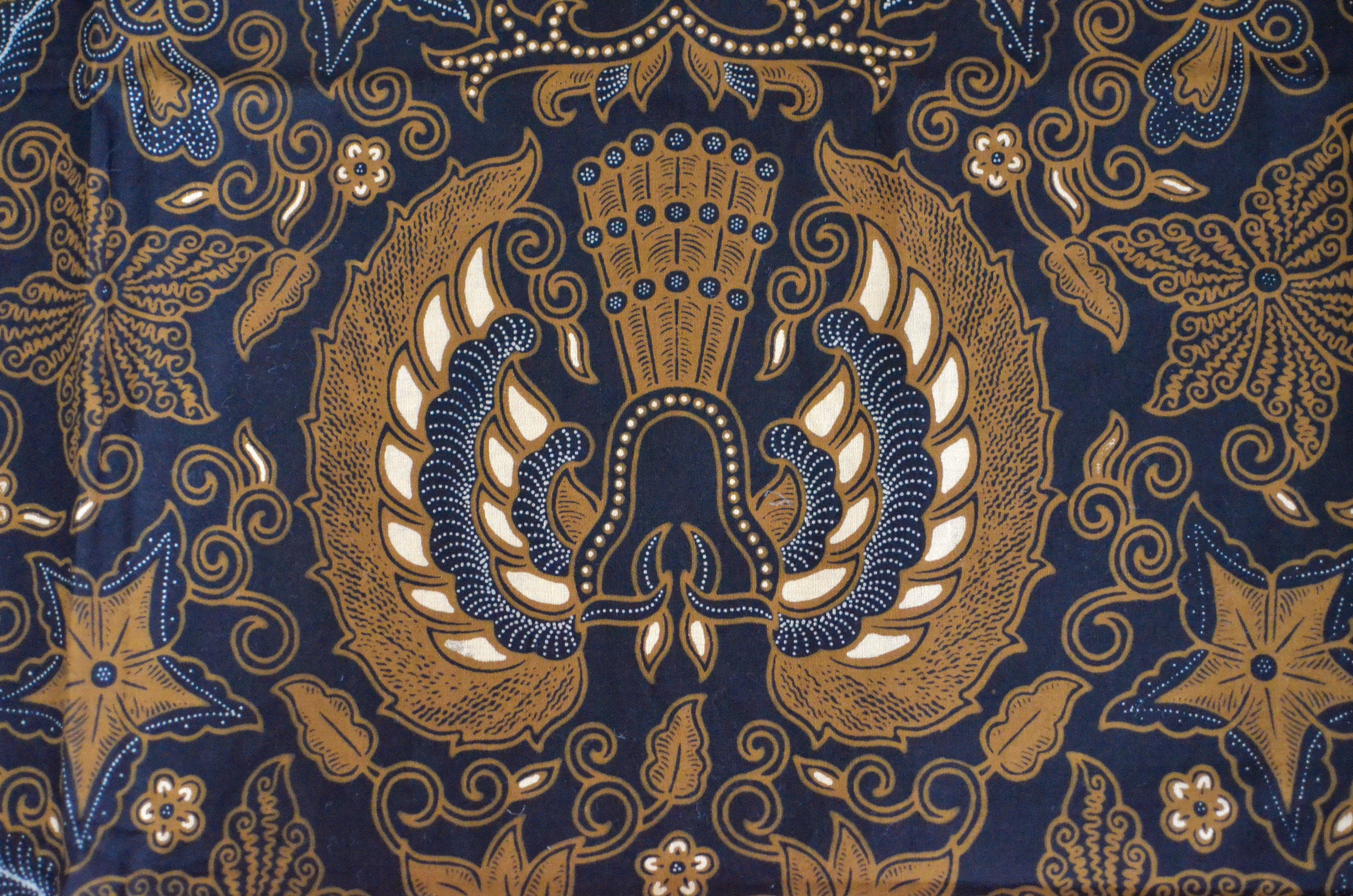 Garuda Indonesian Batik Fabric Black Traditional Java Balinese | Etsy