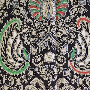 Garuda Javanese Indonesian Batik Fabric Bird of Paradise Traditional ...