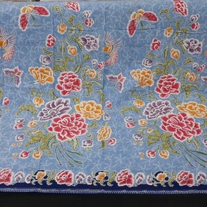 Bouquet Butterfly Hand Drawn Indonesian Batik Fabric Sarong Java ...