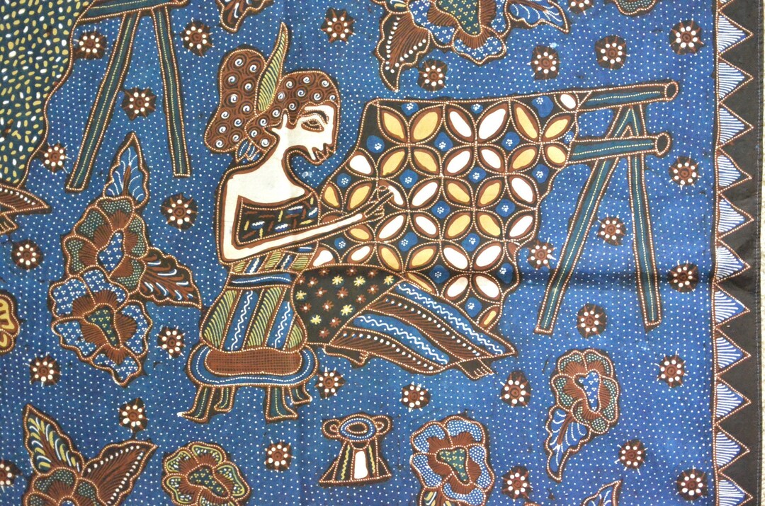 Javanese Women Batik Artisan Natural Dye Hand Drawn Indonesian Batik ...