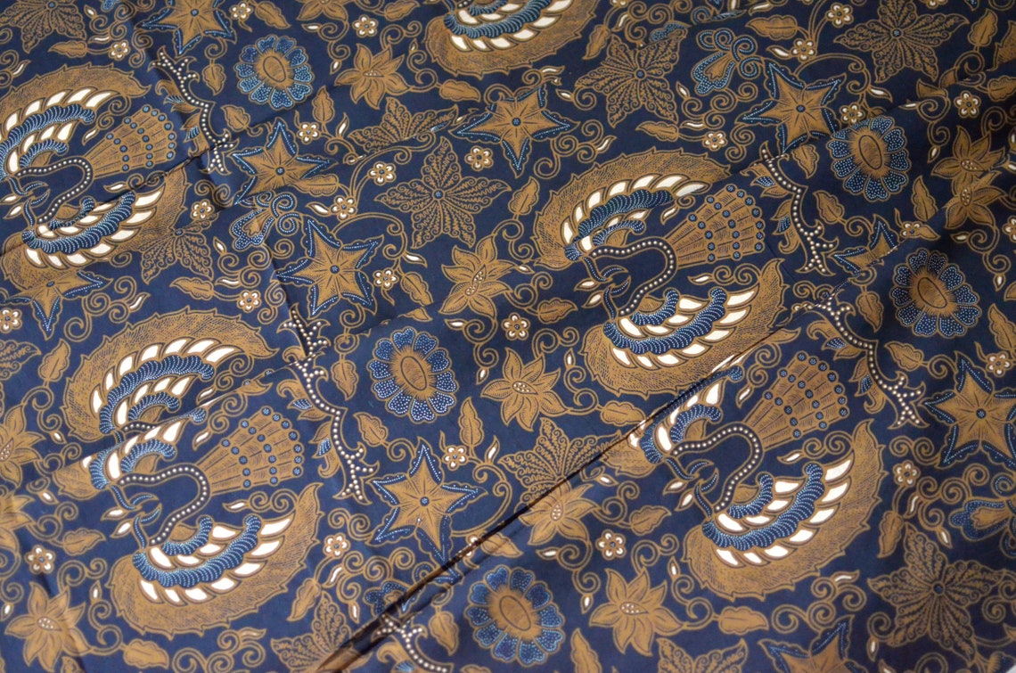 Garuda Indonesian Batik Fabric Black Traditional Java Balinese - Etsy