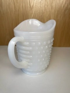 White Milk Glass Pitcher - Etsy