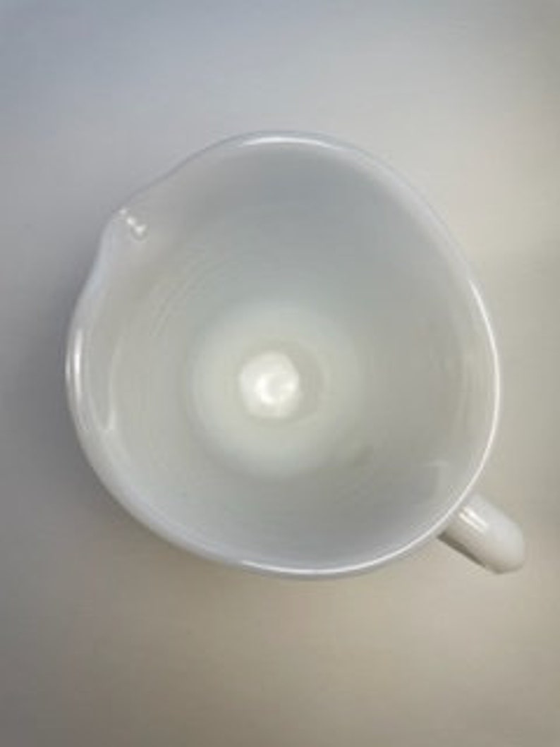 White Milk Glass Pitcher - Etsy