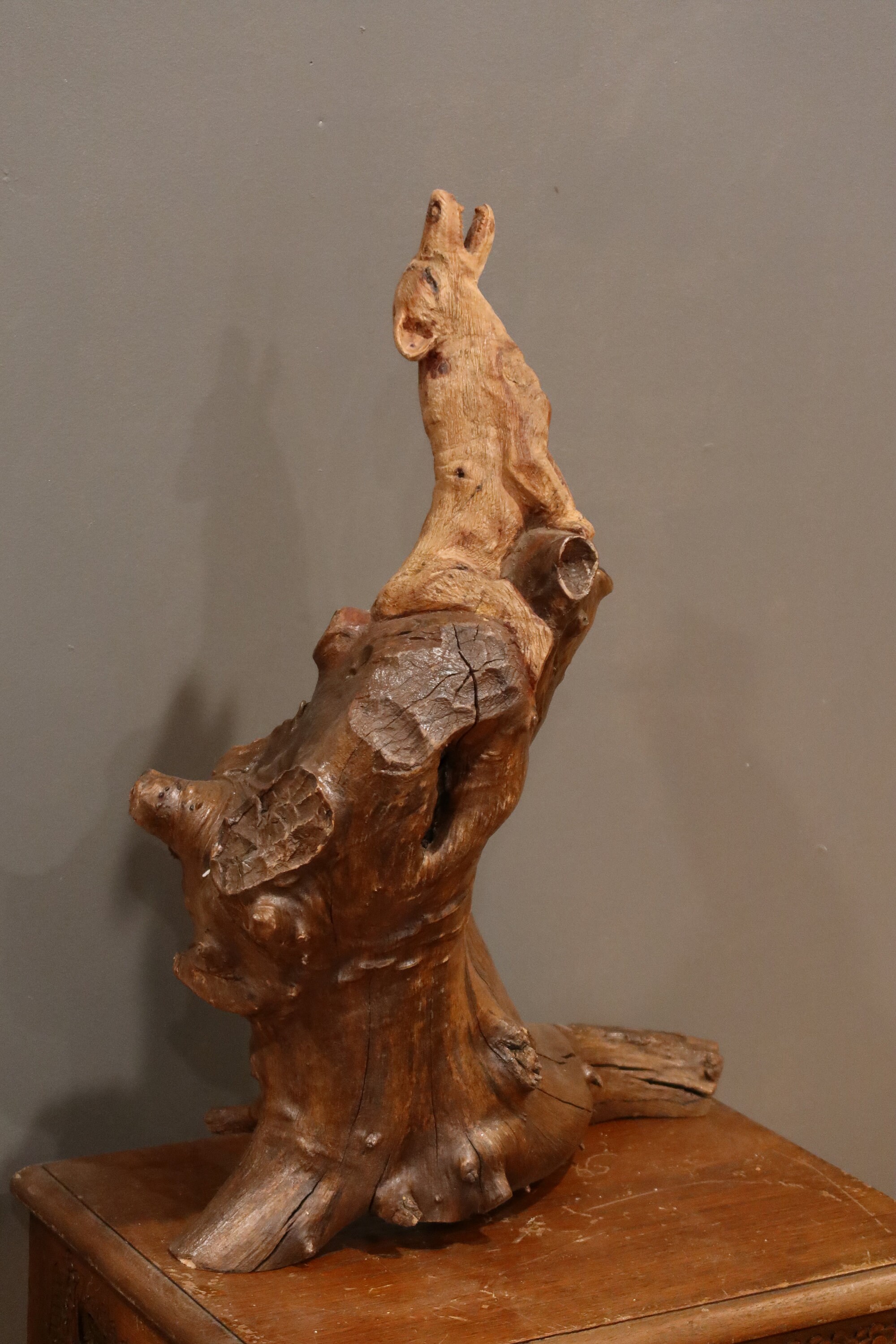 Howling Wolf Sculpture, Handmade, Wood Carving, Art - Etsy