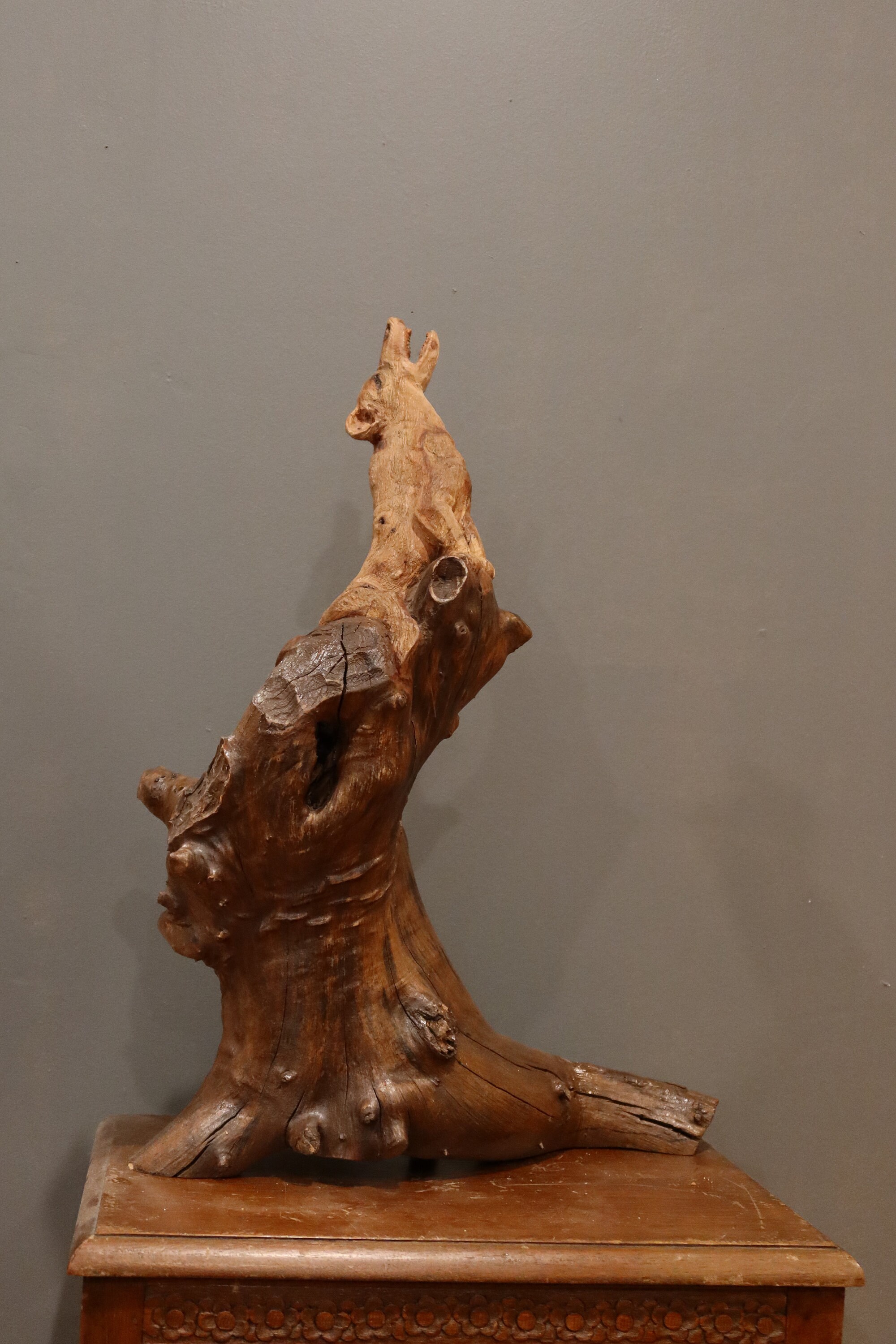 Howling Wolf Sculpture, Handmade, Wood Carving, Art - Etsy