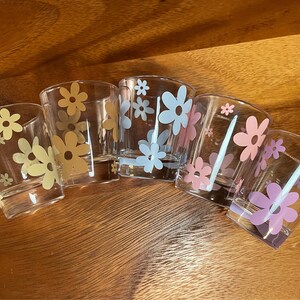 Daisy Shot Glasses Retro Groovy Floral Dazed and Engaged - Etsy
