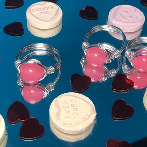 Pink Bubblegum Ring Handmade Wired Trendy Ring - Etsy