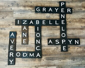 Scrabble Tiles Wall Sticker. Create Your Own Wall Art - Etsy