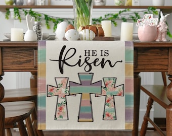 He is Risen Table Runner - Etsy