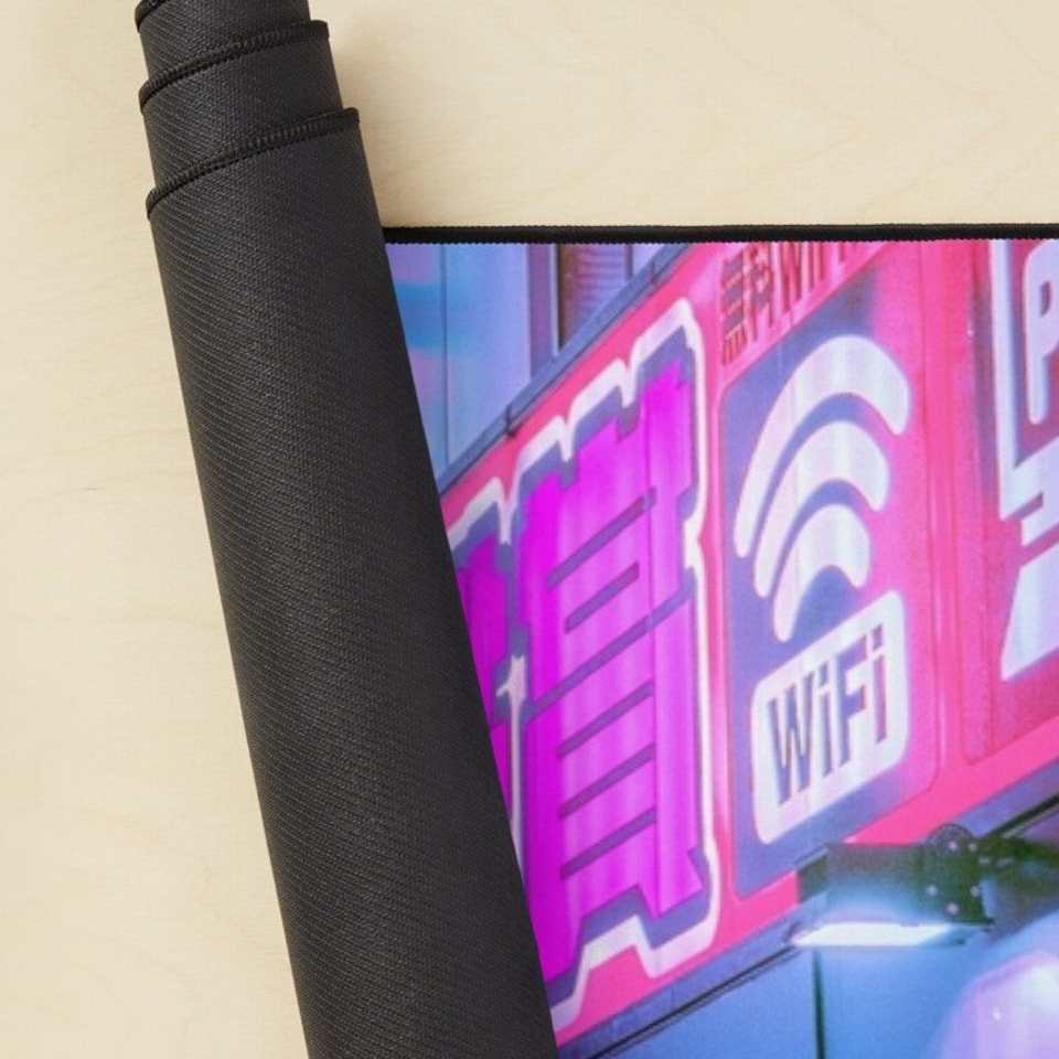 Tokyo Neon City Desk Mat, Japanese Desk Pad Tokyo Street, Office ...