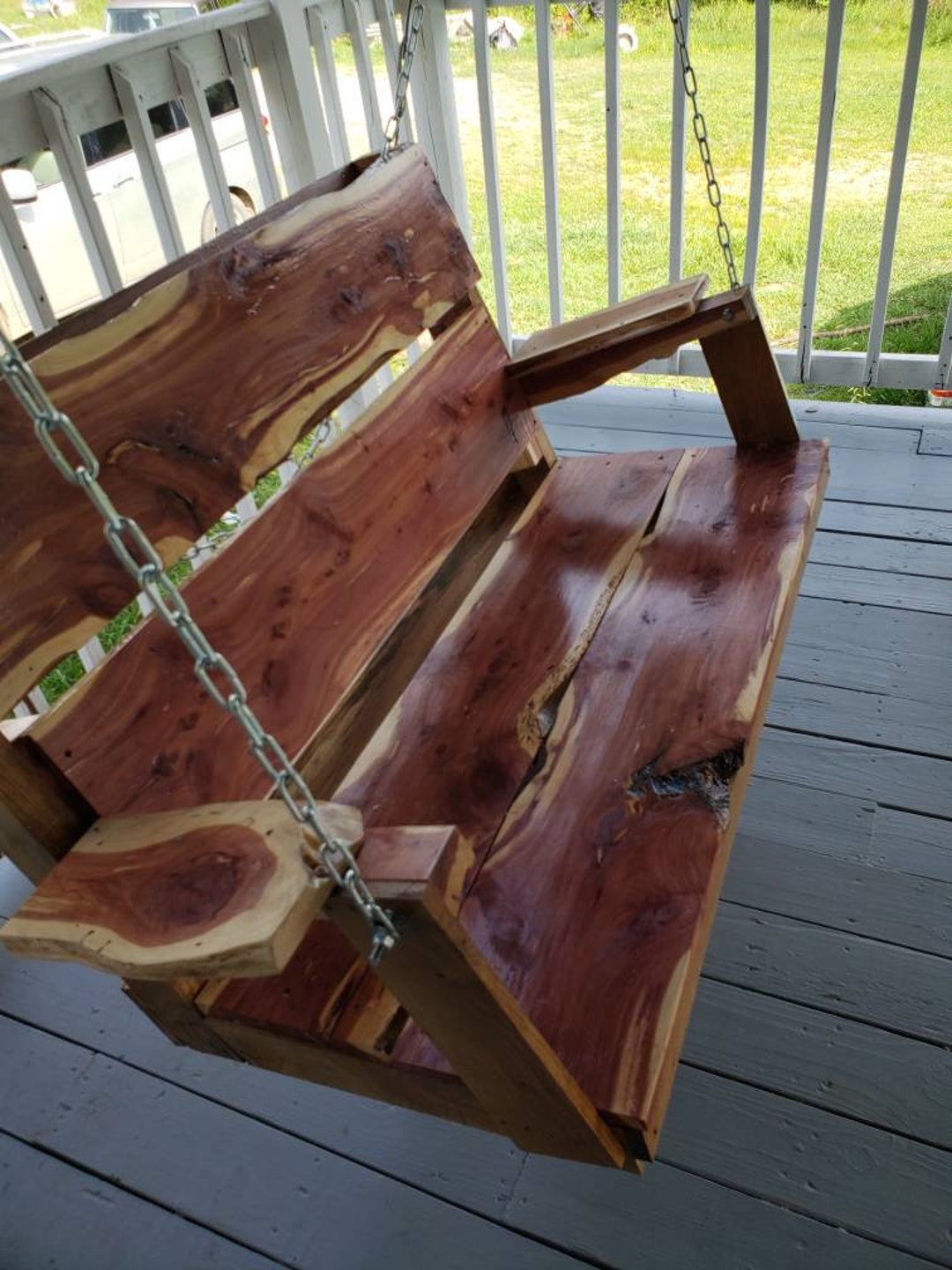 Cedar Porch Swing - Etsy