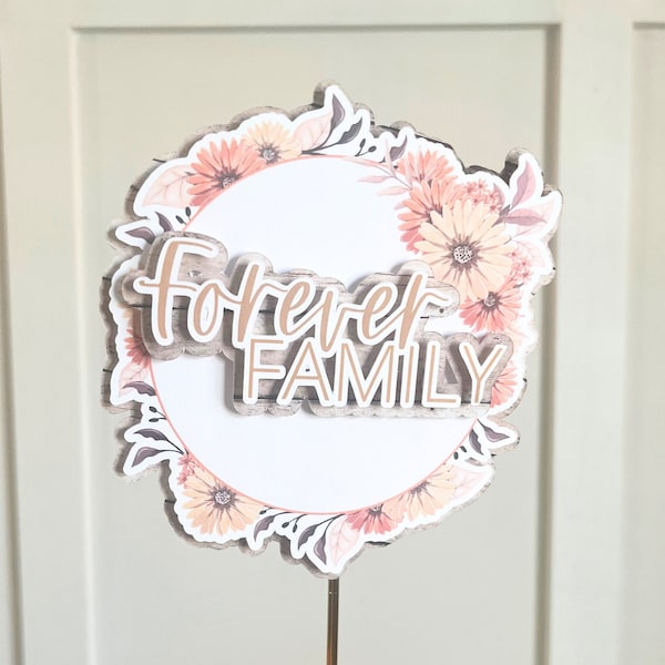 Family Forever Cake Topper - Etsy
