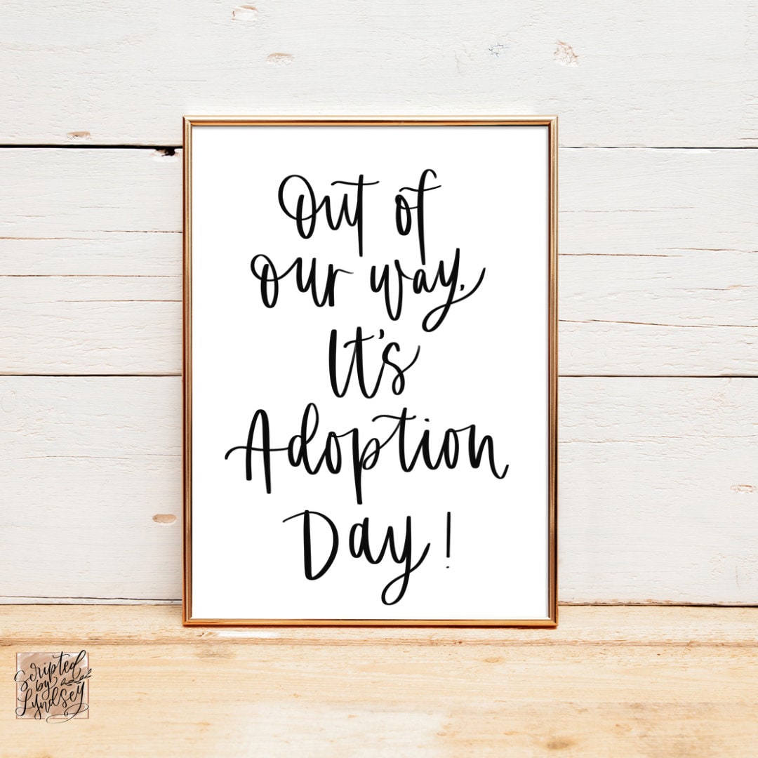 Adoption Day Digital Download, Adoption Announcement, Adoption ...