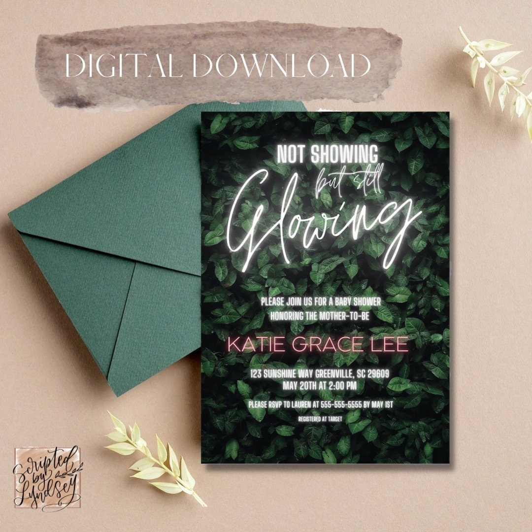 Adoption Invitation, Baby Shower Invite, Editable Canva Template, Not ...