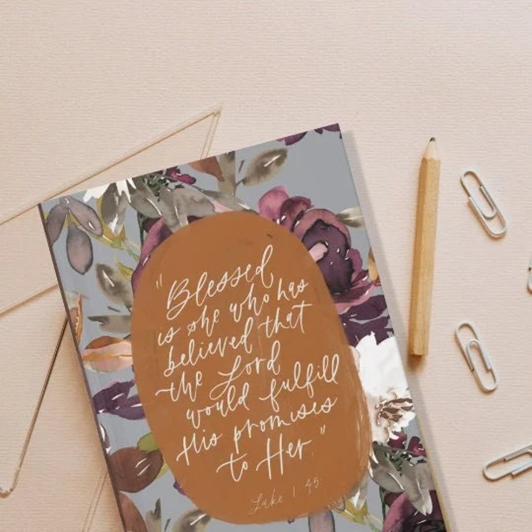Christian Floral Hardcover Journal Matte, Scripture Journal, Gifts for ...